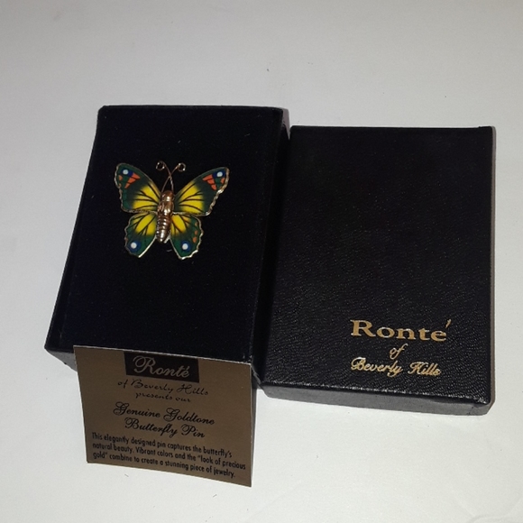 Ronte Of Beverly | Other | New Ronte Bh Gold Tone Enamel Butterfly ...